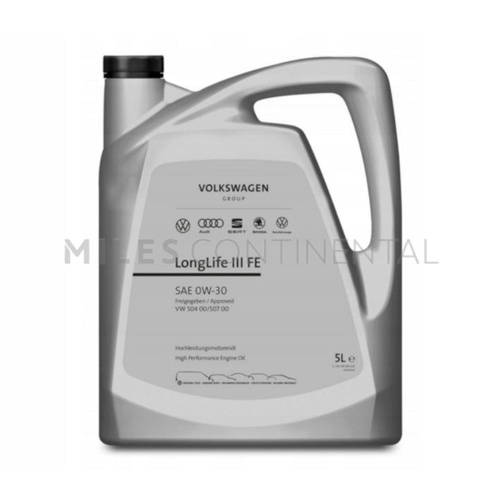 Volkswagen Genuine LongLife III FE Engine Oil 5L – Miles Continental Store